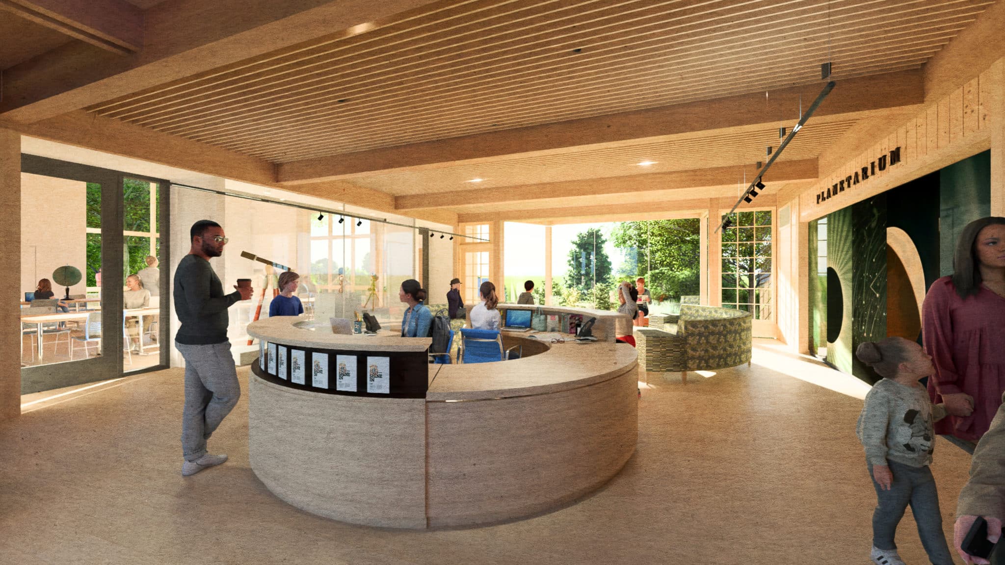 37 LOBBY SIDE VIEW – Stamford Museum & Nature Center